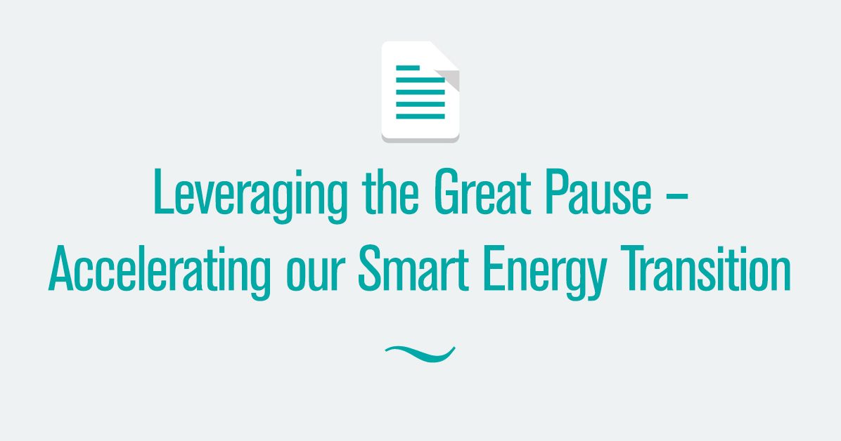 Accelerating our Smart Energy Transition in Canada to Recover